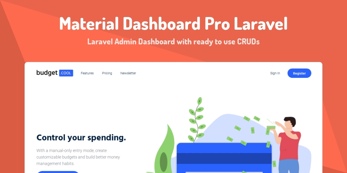 Material Dashboard Pro Laravel - Laravel Admin Dashboard with ready to use CRUDs - Made with Laravel