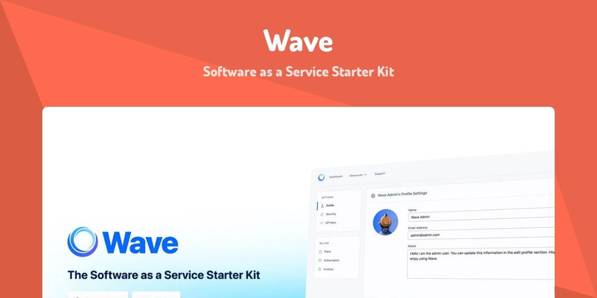 Wave - Software as a Service Starter Kit - Made with Laravel