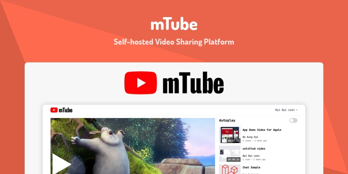 mTube - Self-hosted Video Sharing Platform - Made with Laravel