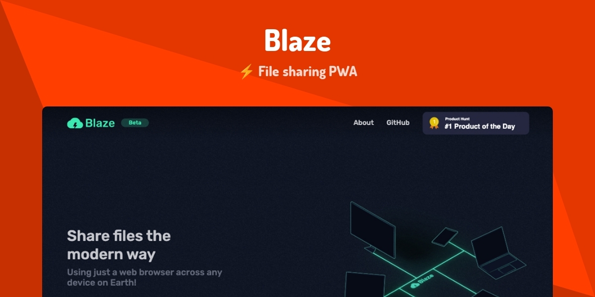 Blaze - ⚡️ File sharing PWA - Made with Svelte