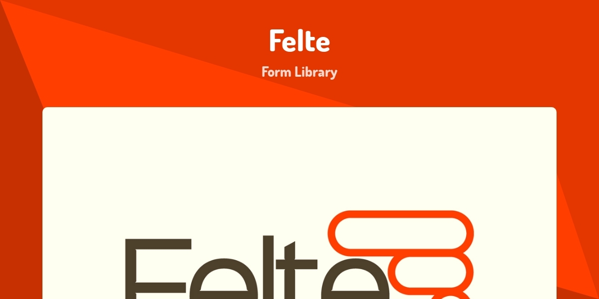 Felte - Form Library - Made with Svelte