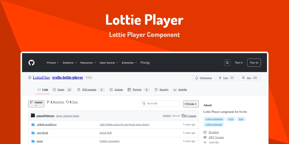 Lottie Player - Lottie Player Component - Made with Svelte