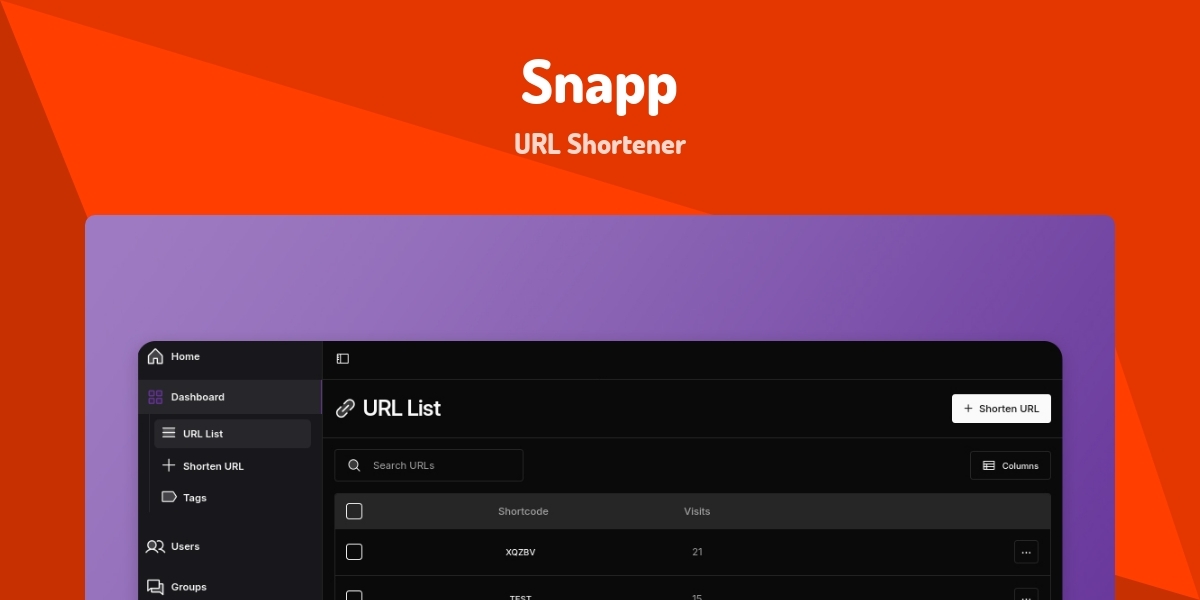 Snapp - URL Shortener - Made with Svelte