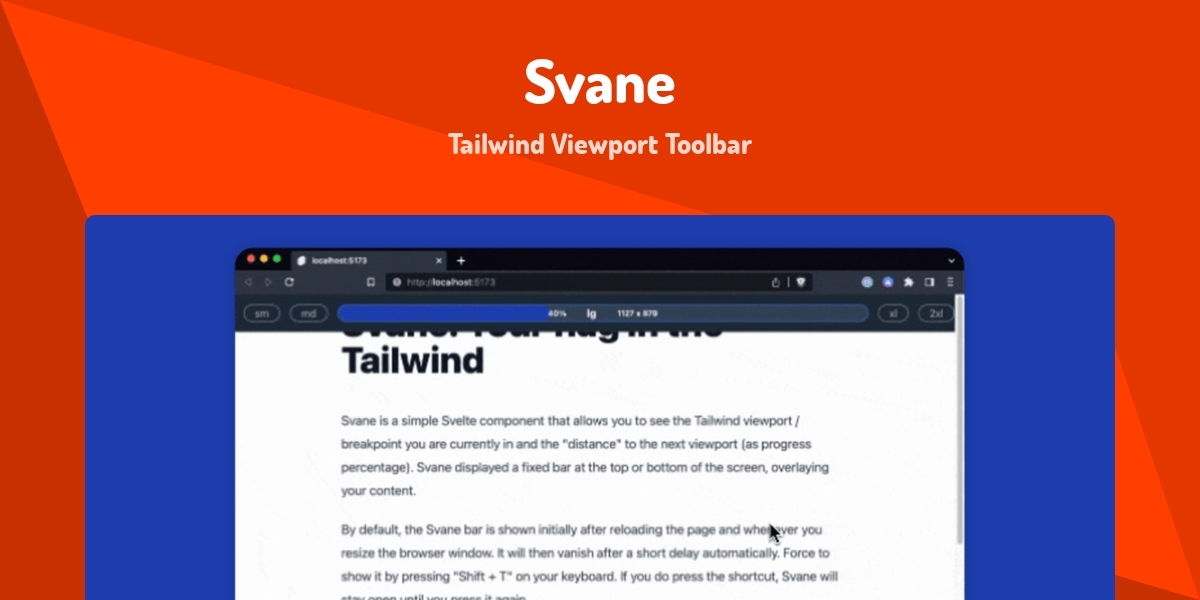 Svane - Tailwind Viewport Toolbar - Made with Svelte
