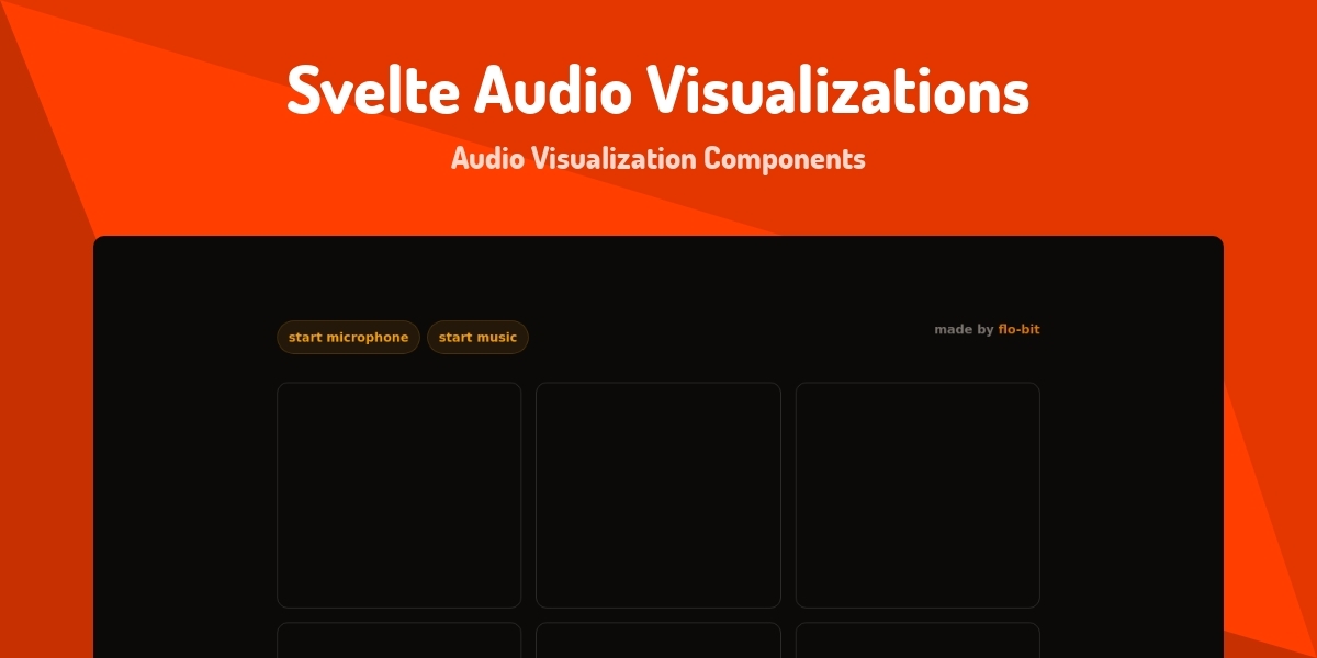 Svelte Audio Visualizations - Audio Visualization Components - Made with Svelte