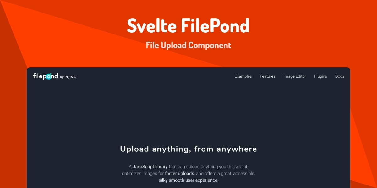 Svelte Filepond File Upload Component Made With Svelte 6325