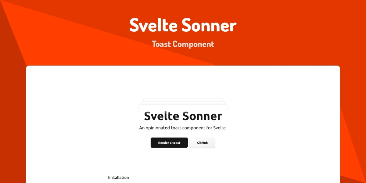 Svelte Sonner Toast Component Made With Svelte