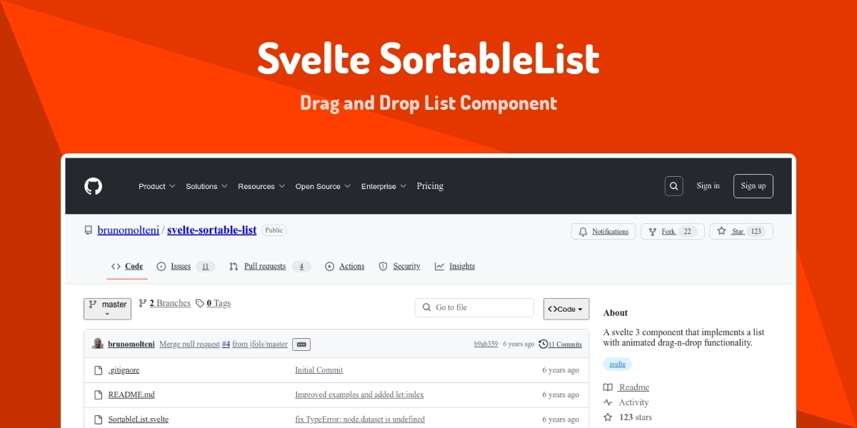 Svelte Sortablelist Drag And Drop List Component Made With Svelte