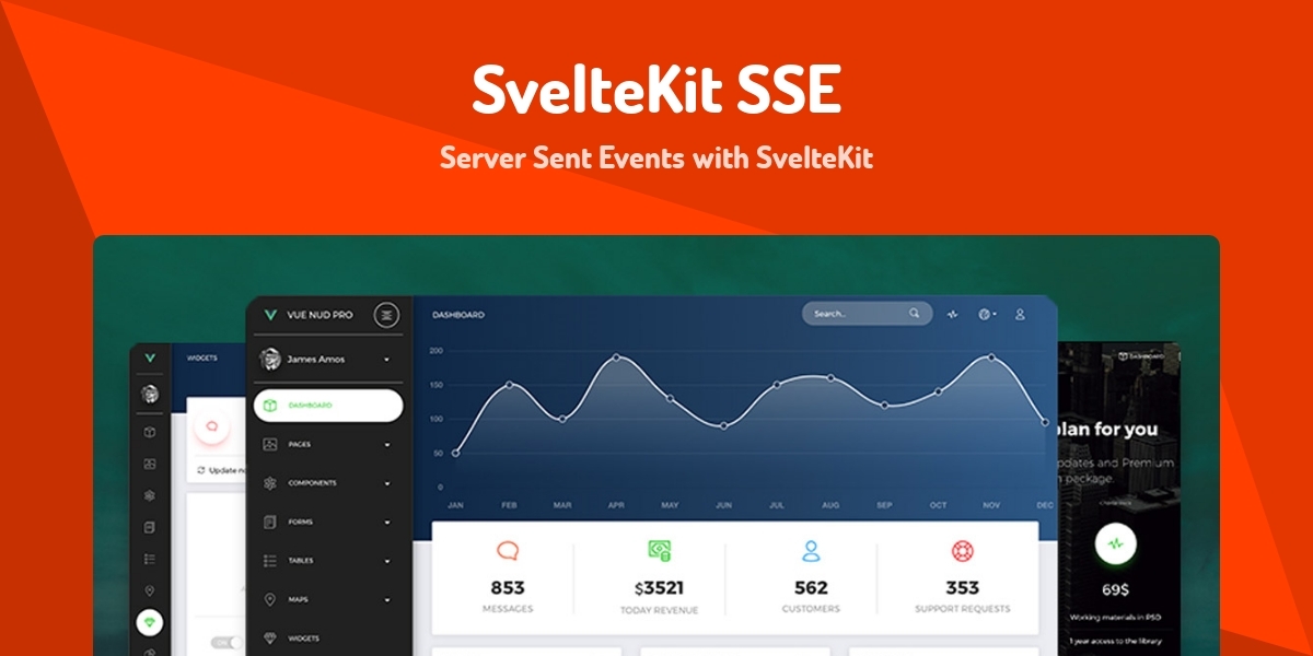 SvelteKit SSE - Server Sent Events with SvelteKit - Made with Svelte