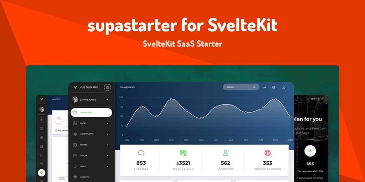 supastarter for SvelteKit - SvelteKit SaaS Starter - Made with Svelte