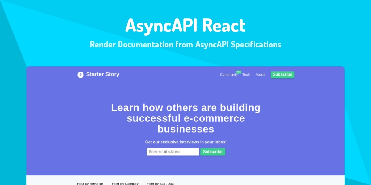 AsyncAPI React - Render Documentation from AsyncAPI Specifications ...