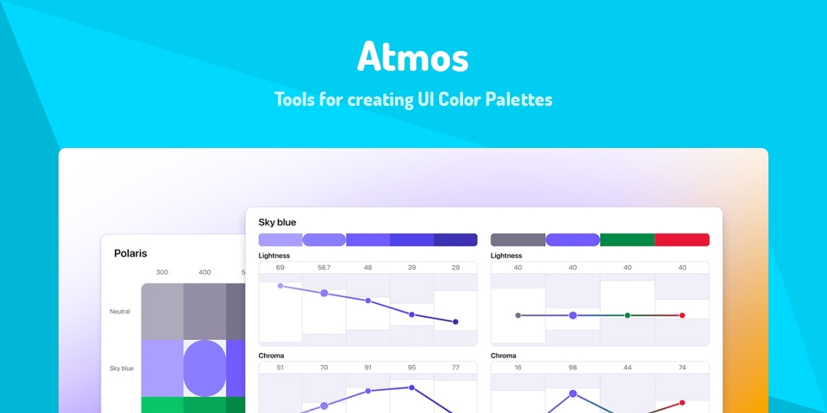 Atmos - Tools for creating UI Color Palettes - Made with React.js