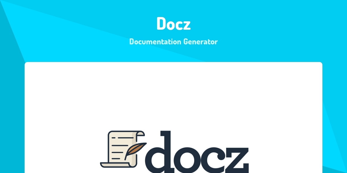 Docz Documentation Generator Made With React Js