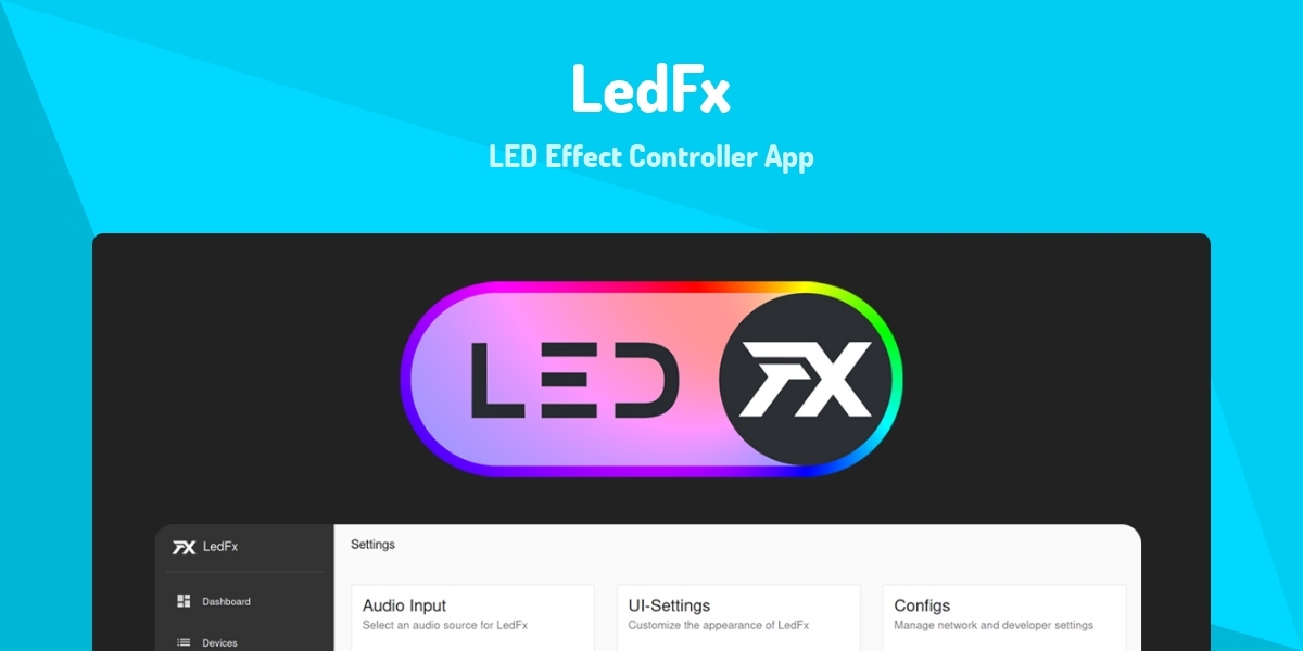LedFx - LED Effect Controller App - Made with React.js