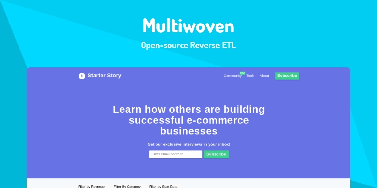 Multiwoven - Open-source Reverse ETL - Made with React.js