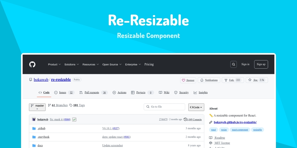 Re-Resizable - Resizable Component - Made with React.js