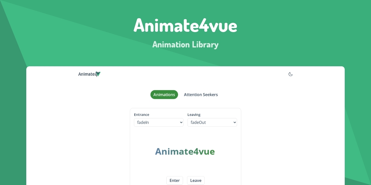 Animate4vue Animation Library Made With Vuejs