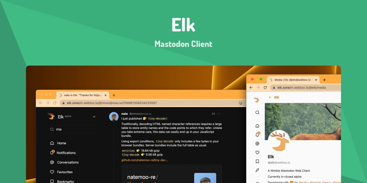 Elk - Mastodon Client - Made with Vue.js