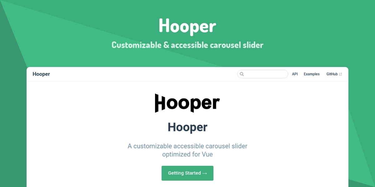 Hooper - Customizable & accessible carousel slider - Made with Vue.js