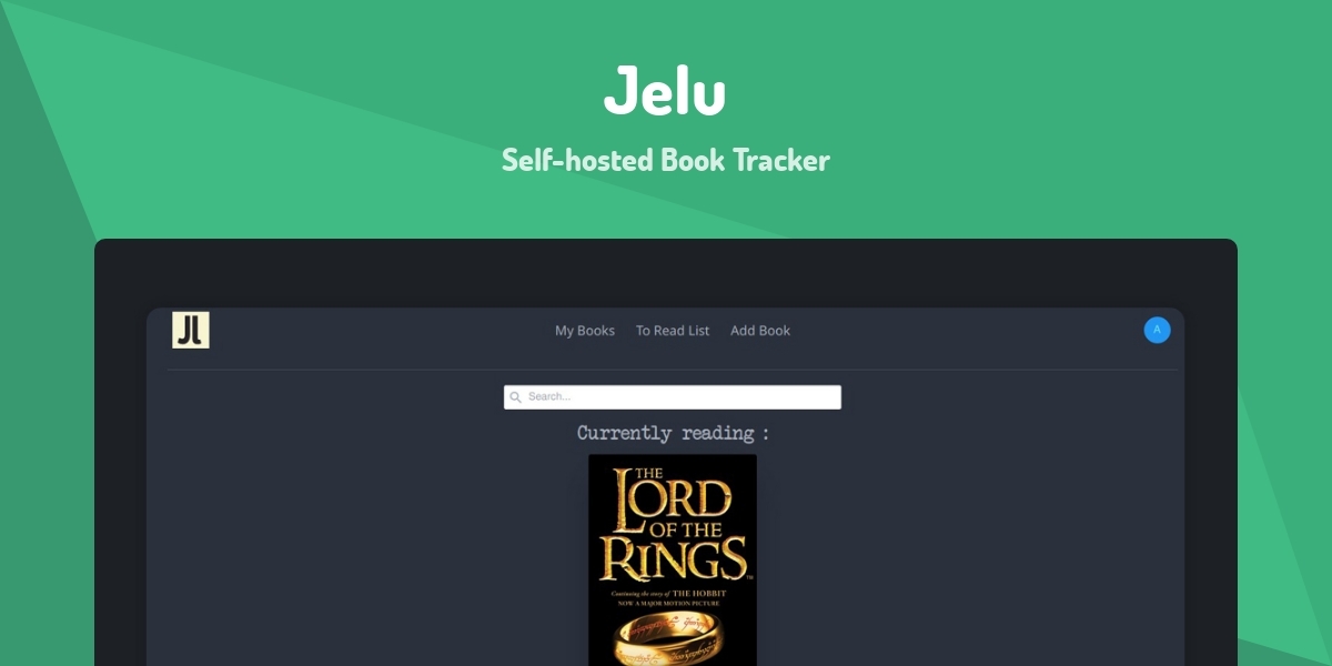 Jelu - Self-hosted Book Tracker - Made with Vue.js