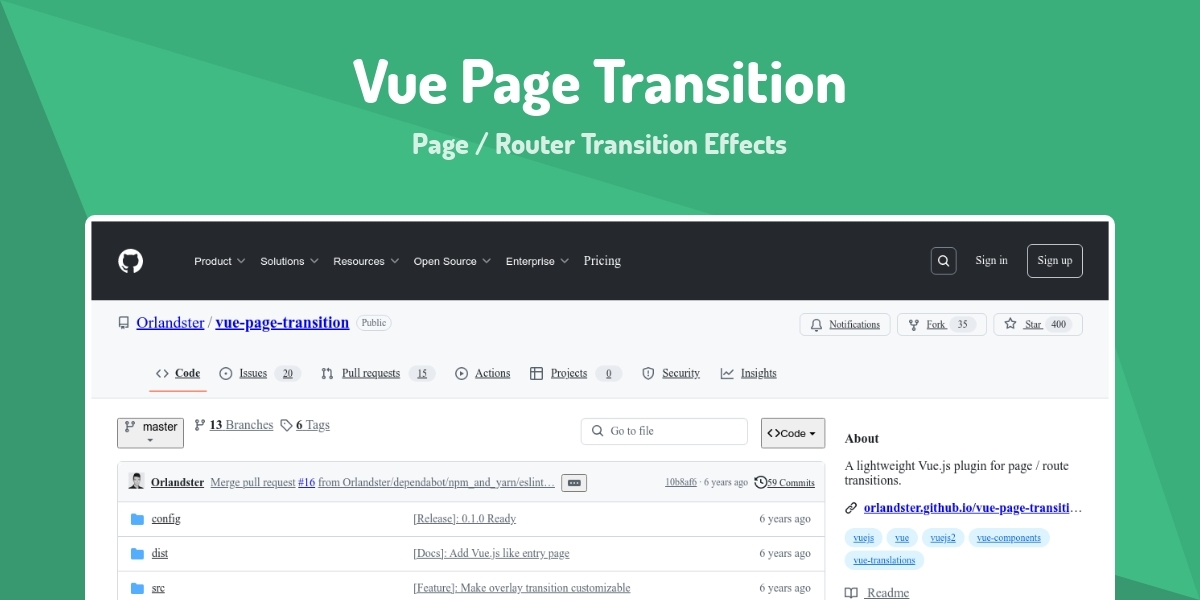 Vue Page Transition - Page / Router Transition Effects - Made with Vue.js