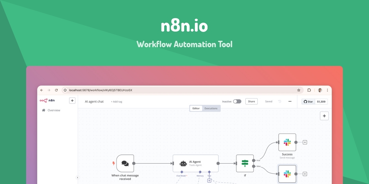 n8n.io - Workflow Automation Tool - Made with Vue.js